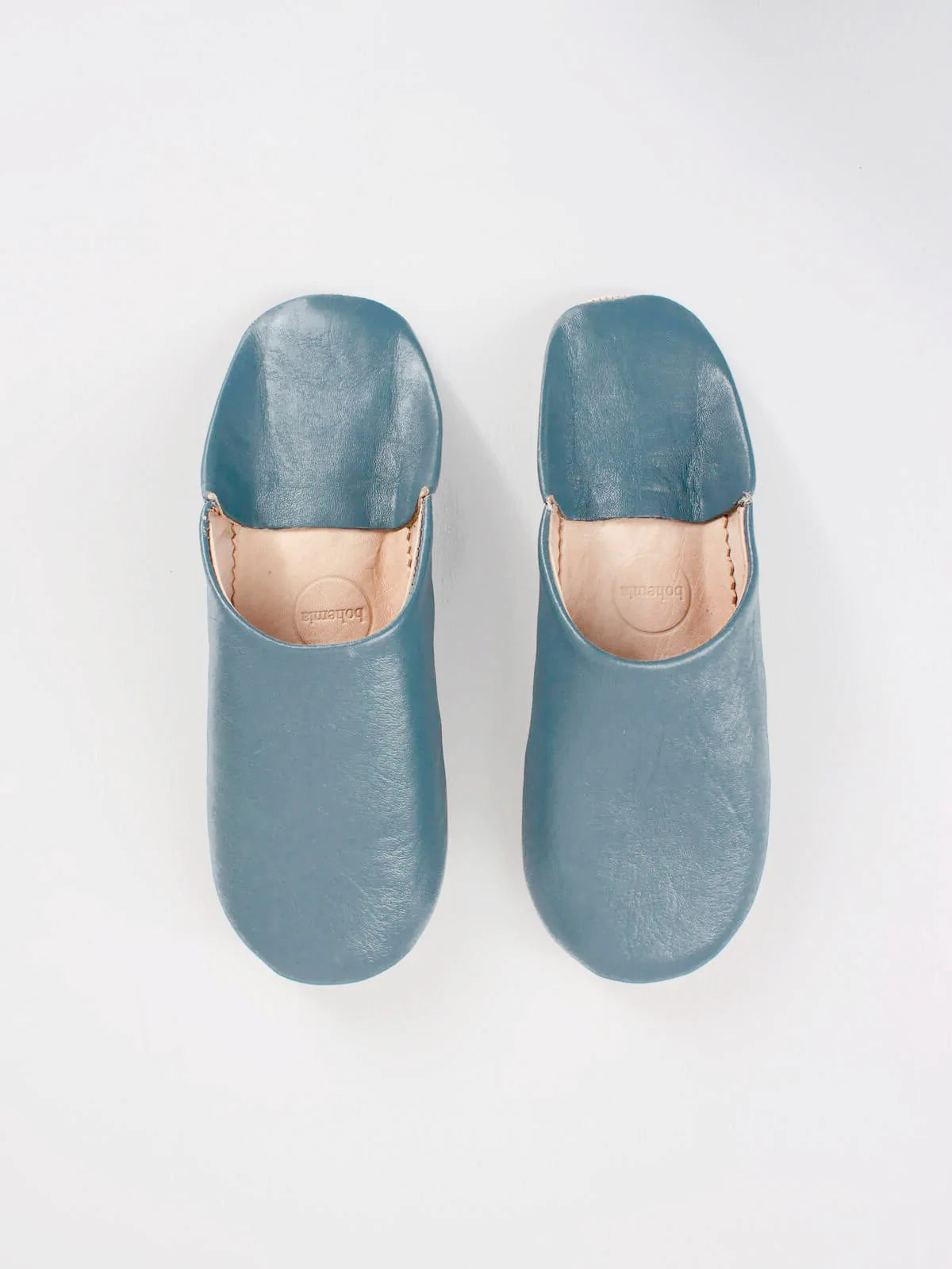 Blue Grey Moroccan Slippers– The Painted Bird